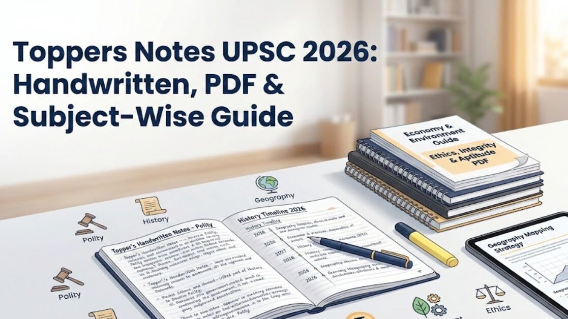 Toppers Notes UPSC 2026 | PDF, Handwritten & Subject-Wise