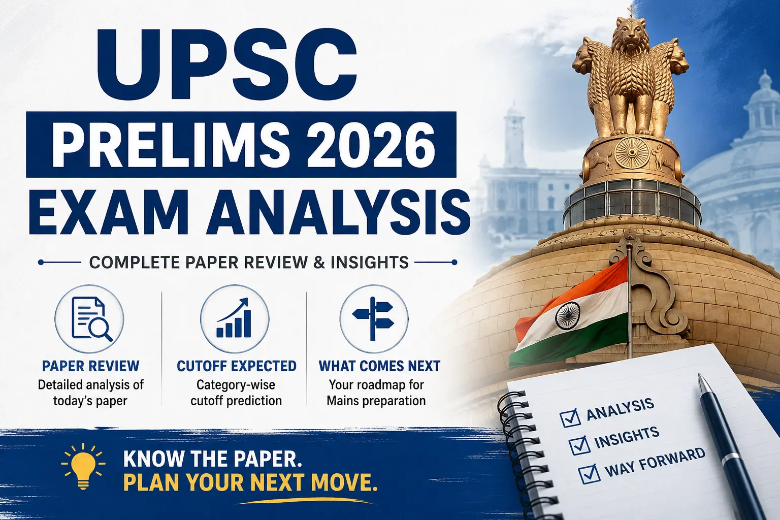 UPSC Prelims 2026 Exam Analysis: Cutoff, Paper Review & Answer Key
